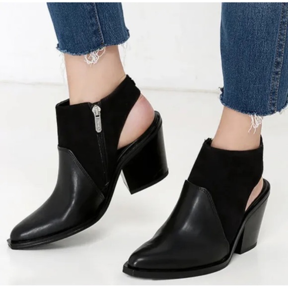 Shoes | Circus By Sam Edelman Carly Black Suede Cutout Booties 95 ...